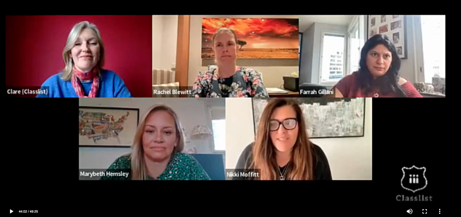 Live panel discussion on best practice: welcoming new families